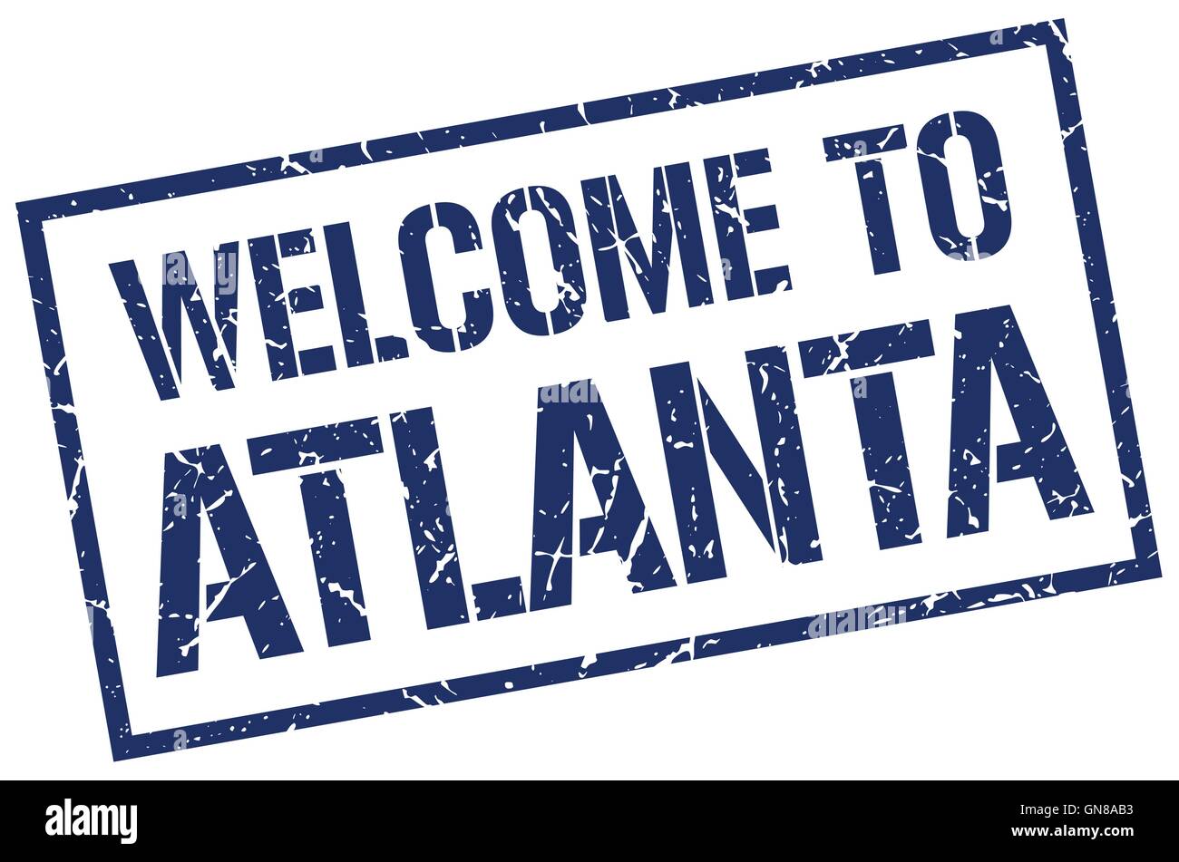 welcome to Atlanta stamp Stock Vector Image & Art - Alamy