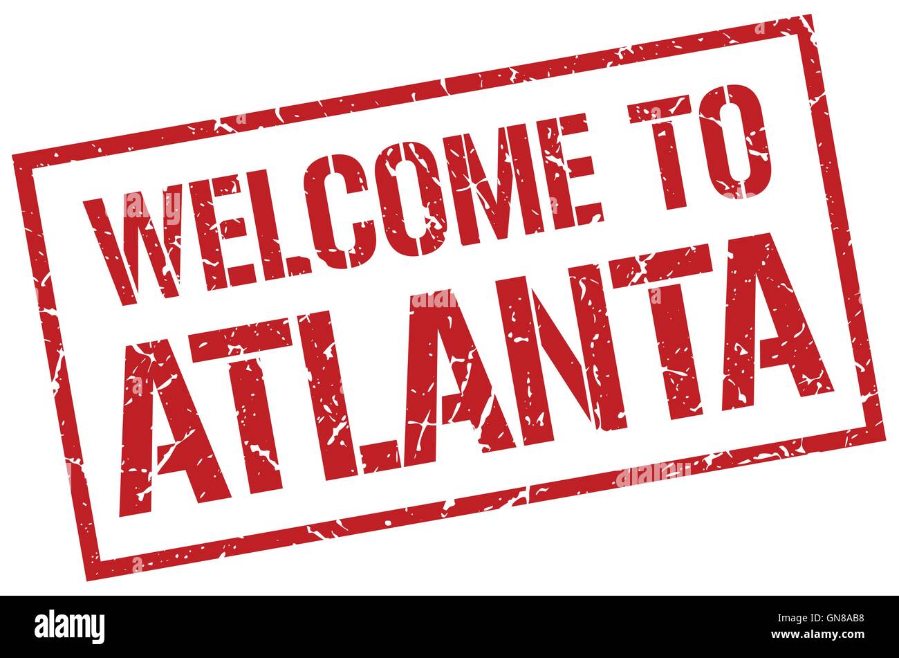 welcome to Atlanta stamp Stock Vector Image & Art - Alamy