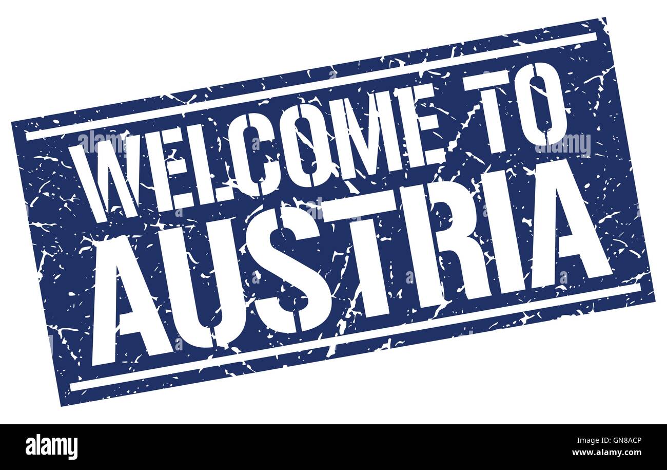 welcome to Austria stamp Stock Vector Image & Art - Alamy