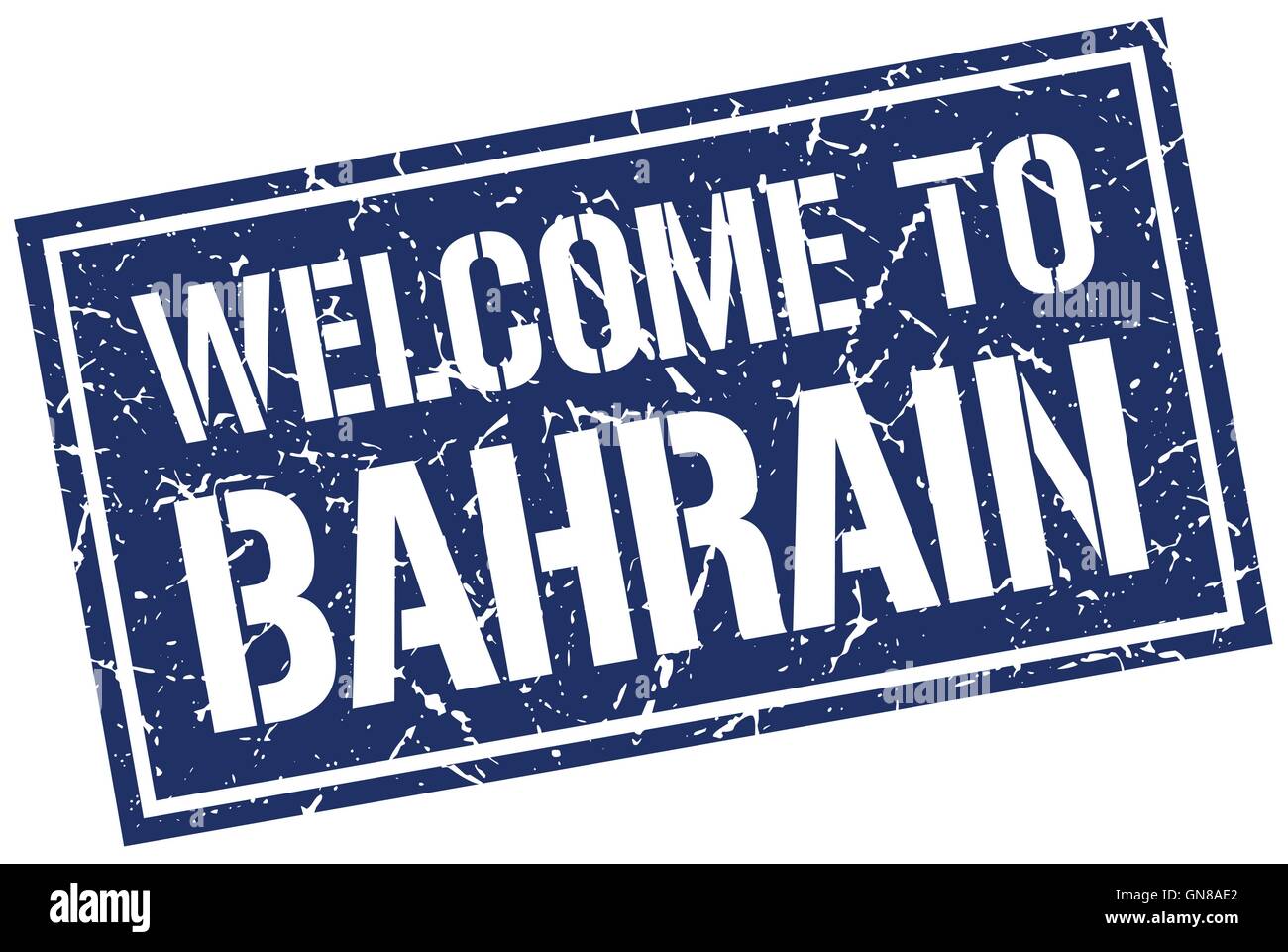 welcome to Bahrain stamp Stock Vector Image & Art - Alamy