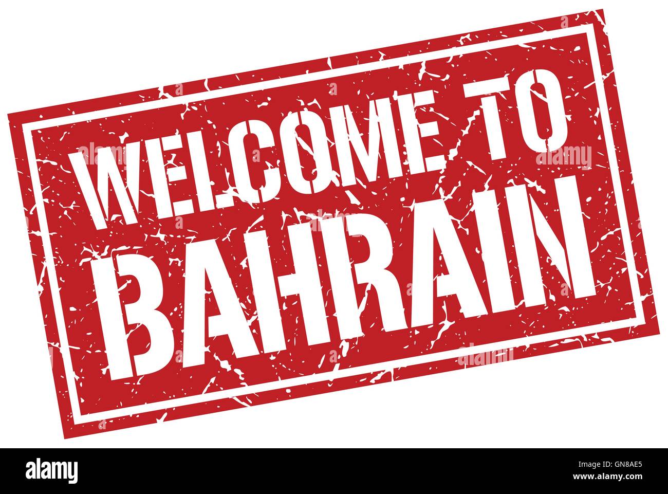 welcome to Bahrain stamp Stock Vector Image & Art - Alamy