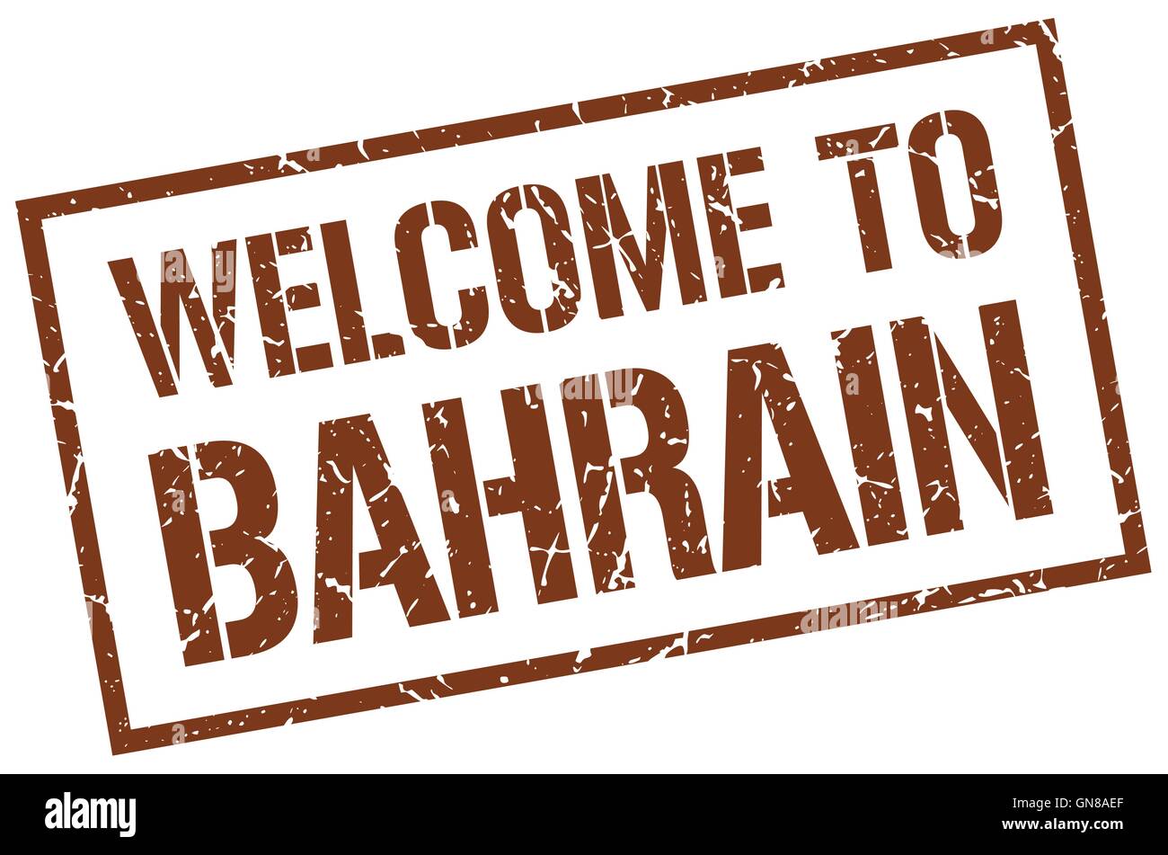 welcome to Bahrain stamp Stock Vector Image & Art - Alamy