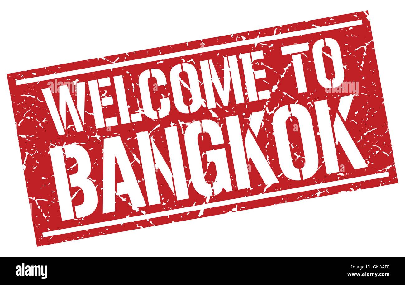 welcome to Bangkok stamp Stock Vector Image & Art - Alamy