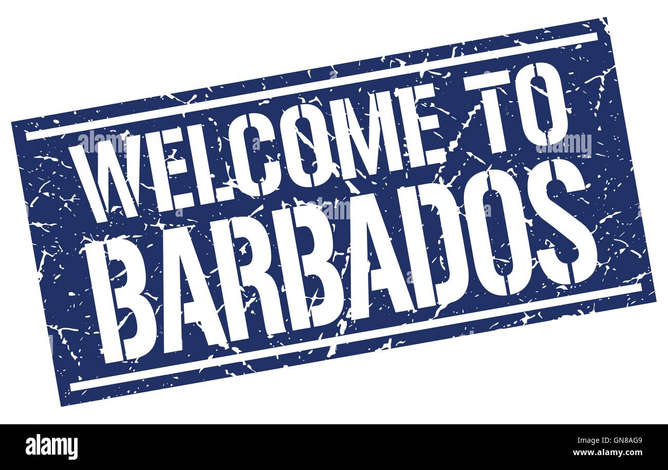 welcome to Barbados stamp Stock Vector Image & Art - Alamy