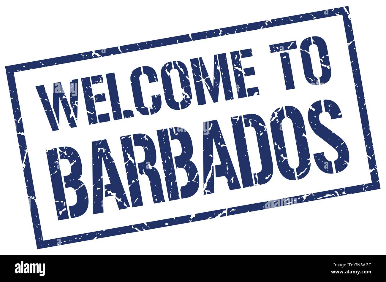 welcome to Barbados stamp Stock Vector Image & Art - Alamy