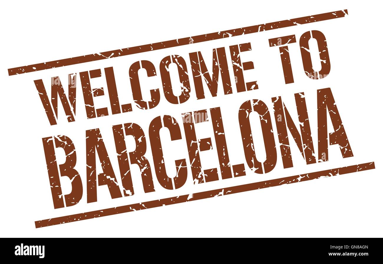 Barcelona stamp Stock Vector Images - Alamy