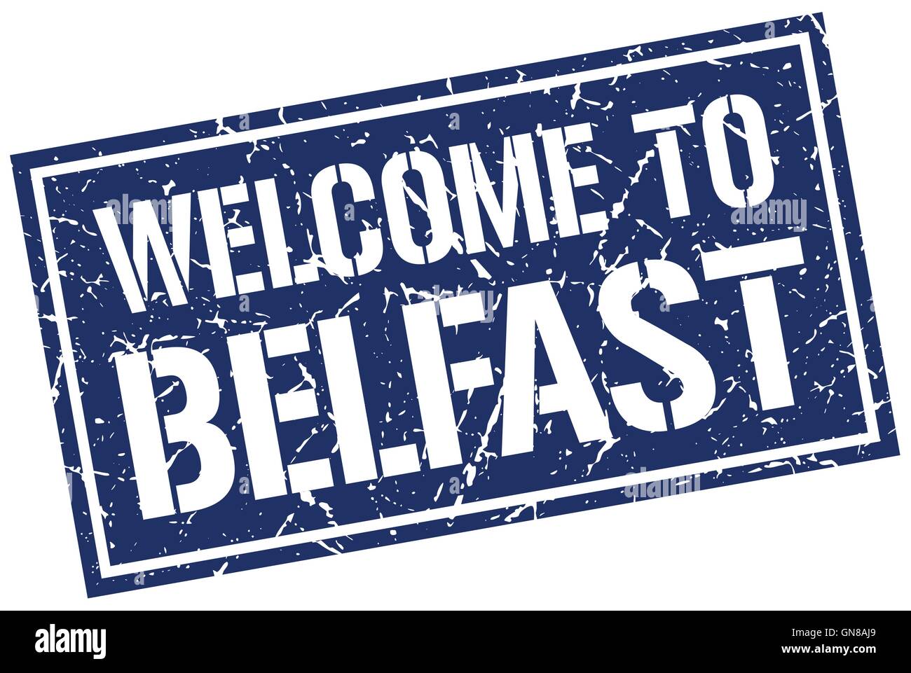 welcome to Belfast stamp Stock Vector Image & Art - Alamy