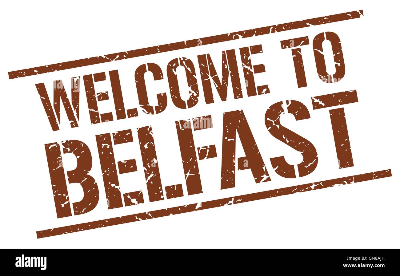 welcome to Belfast stamp Stock Vector Image & Art - Alamy