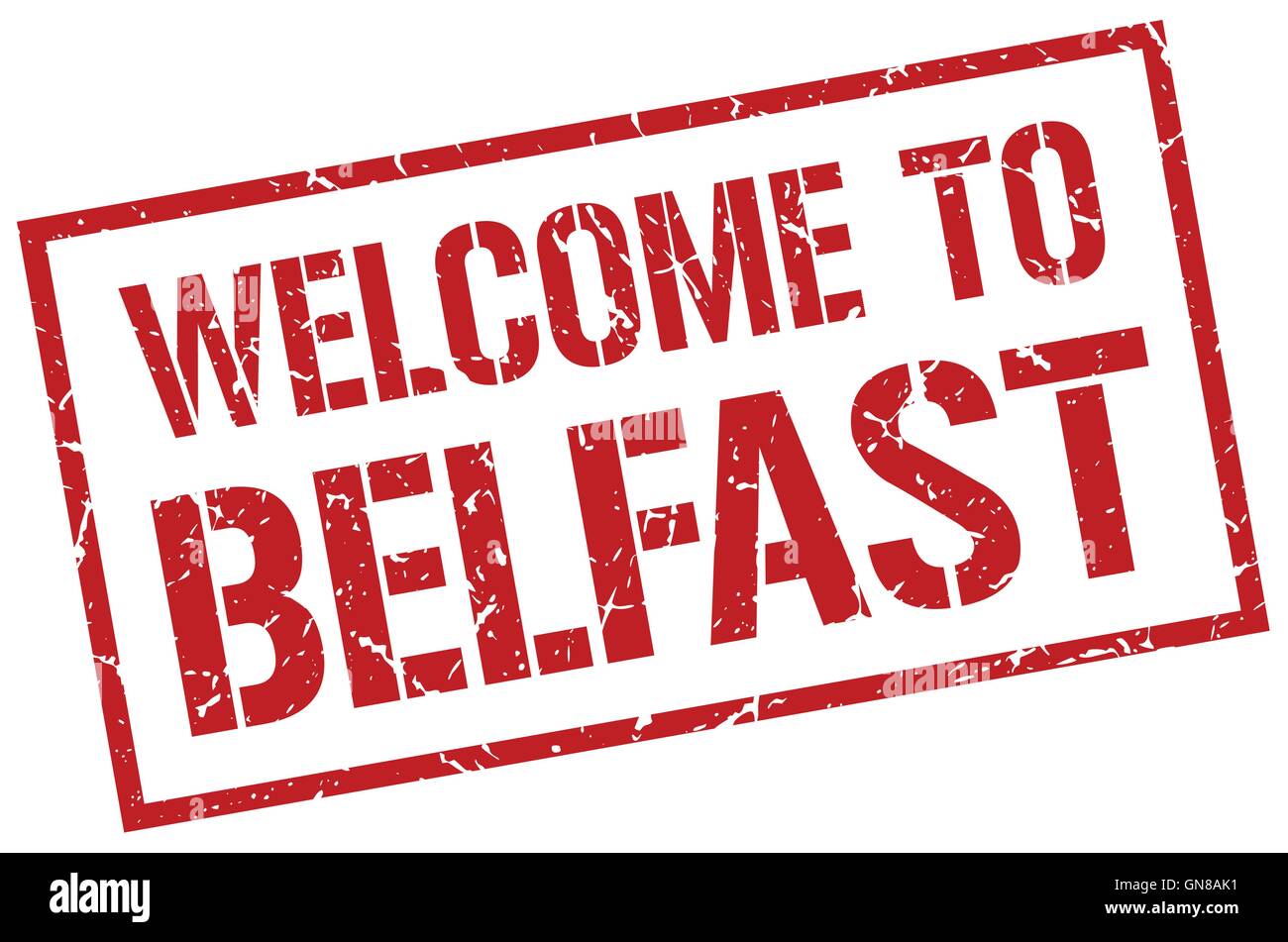 welcome to Belfast stamp Stock Vector Image & Art - Alamy