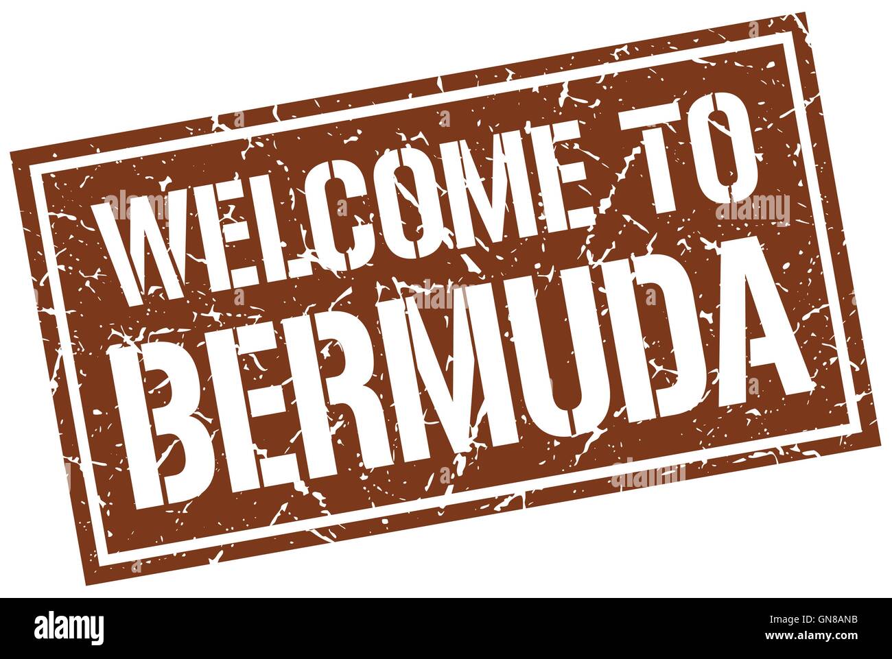 welcome to Bermuda stamp Stock Vector Image & Art - Alamy