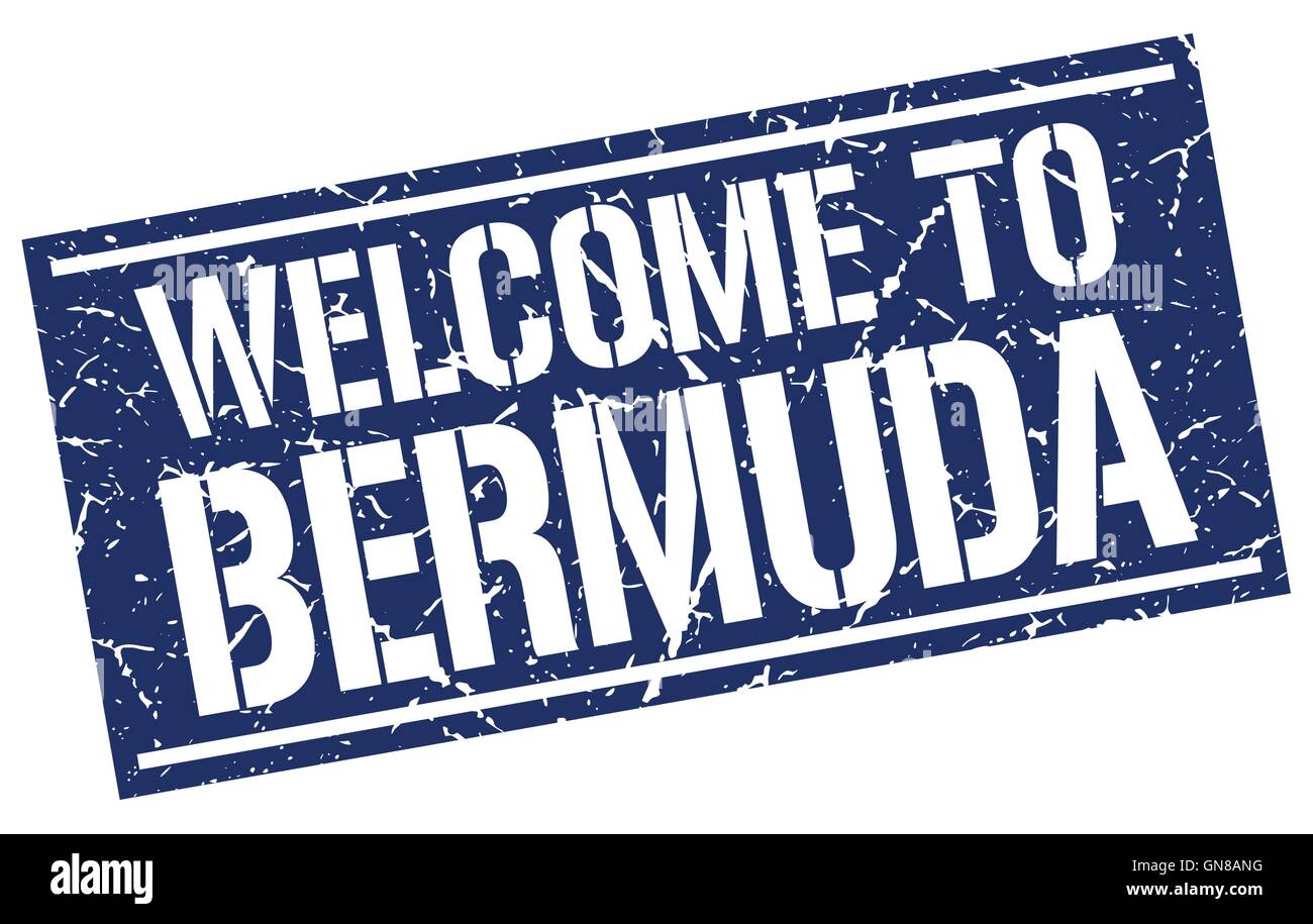 welcome to Bermuda stamp Stock Vector Image & Art - Alamy