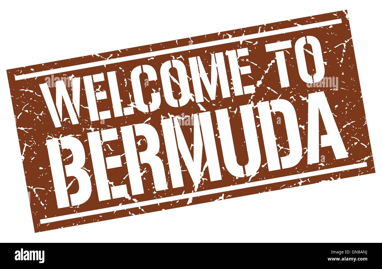 welcome to Bermuda stamp Stock Vector Image & Art - Alamy