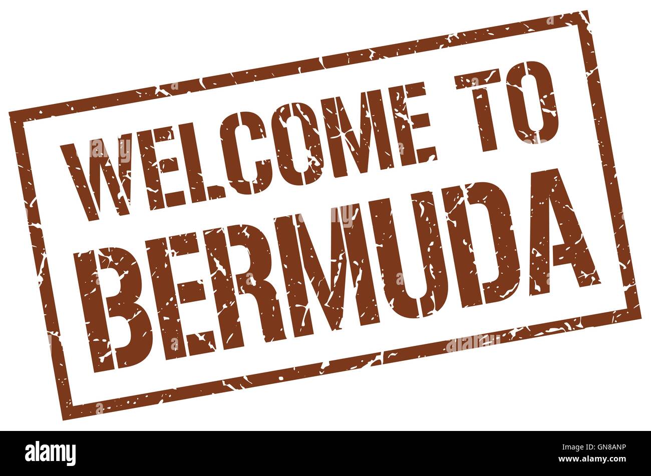 welcome to Bermuda stamp Stock Vector Image & Art - Alamy