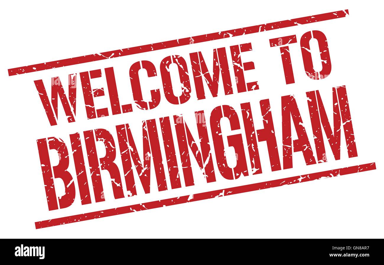 welcome to Birmingham stamp Stock Vector Image & Art - Alamy