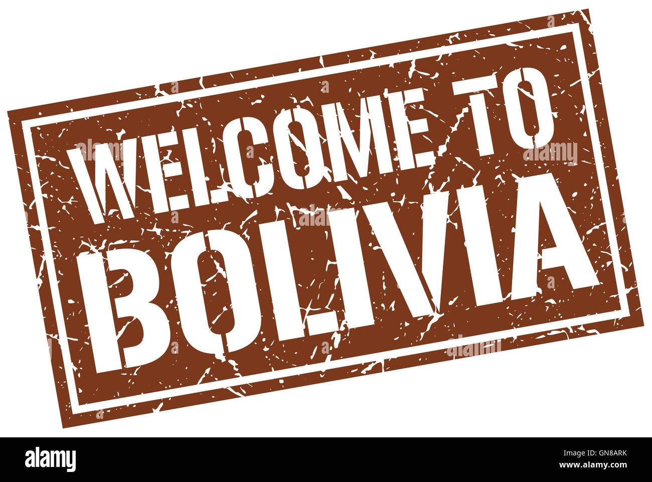 welcome to Bolivia stamp Stock Vector Image & Art - Alamy