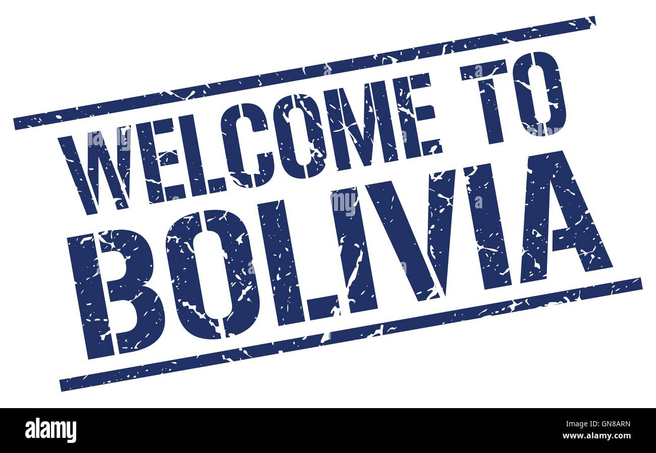 welcome to Bolivia stamp Stock Vector Image & Art - Alamy