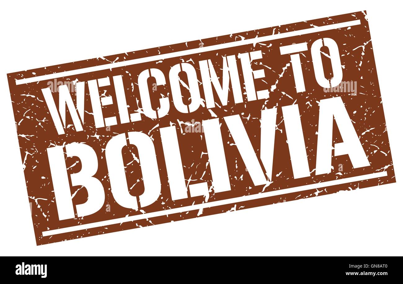 welcome to Bolivia stamp Stock Vector Image & Art - Alamy