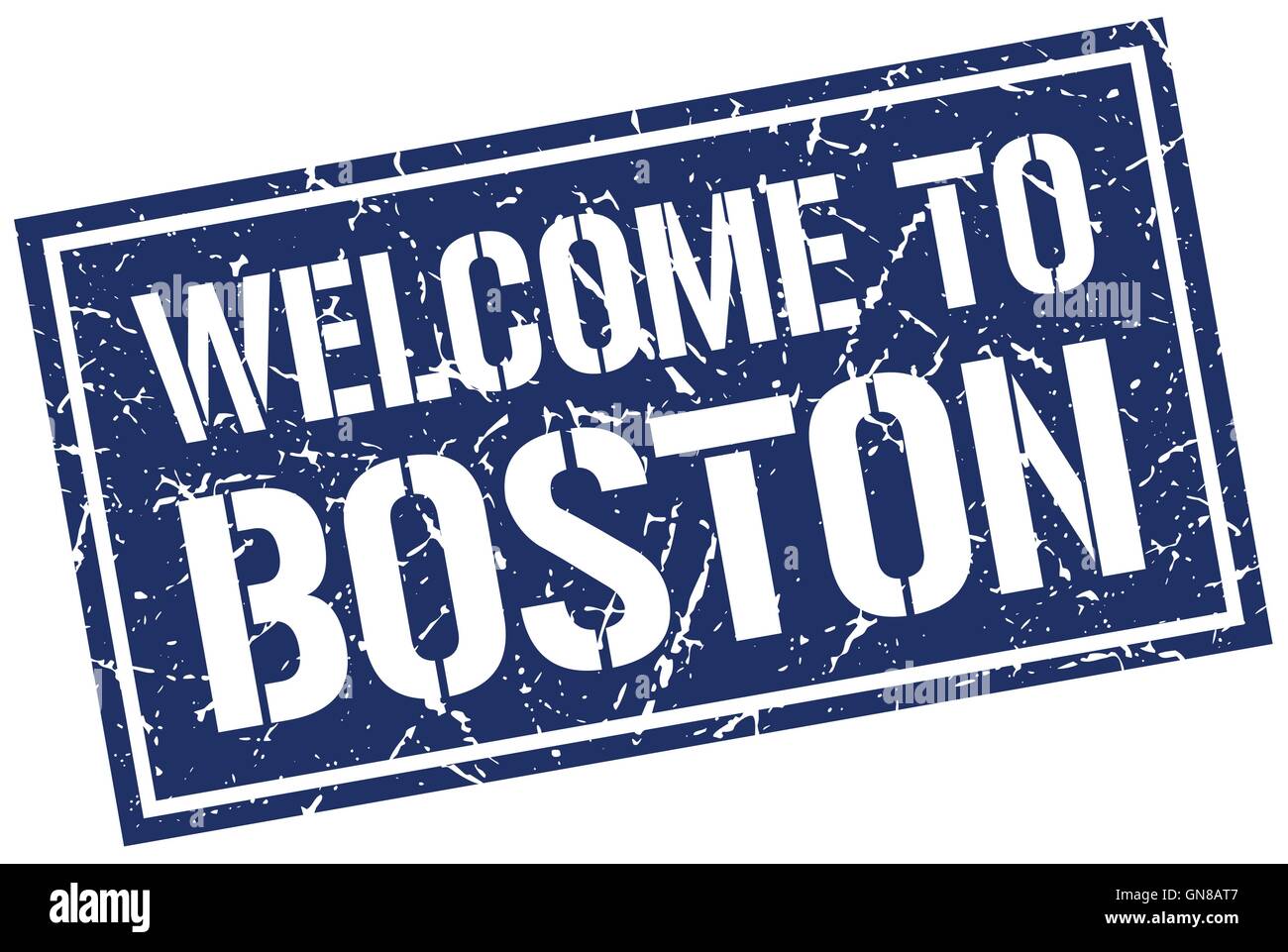 welcome to Boston stamp Stock Vector Image & Art - Alamy