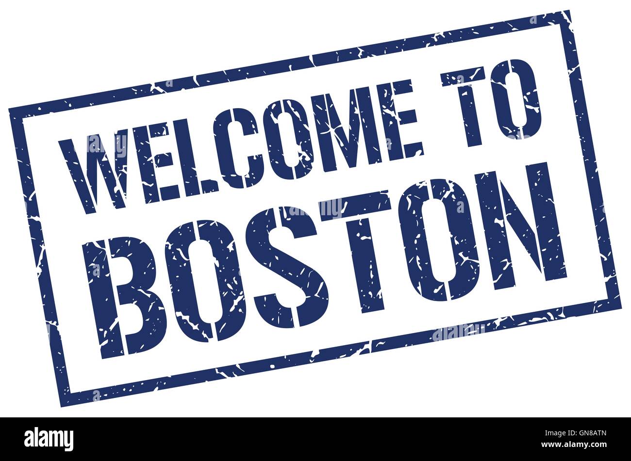 welcome to Boston stamp Stock Vector Image & Art - Alamy