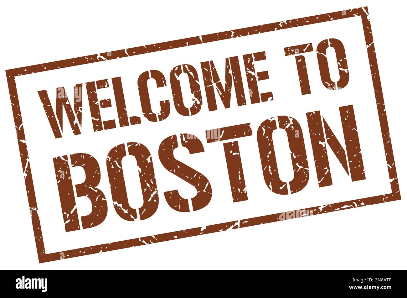 welcome to Boston stamp Stock Vector Image & Art - Alamy