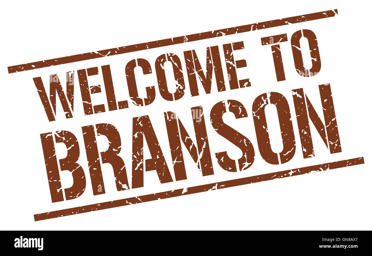 welcome to Branson stamp Stock Vector Image & Art - Alamy