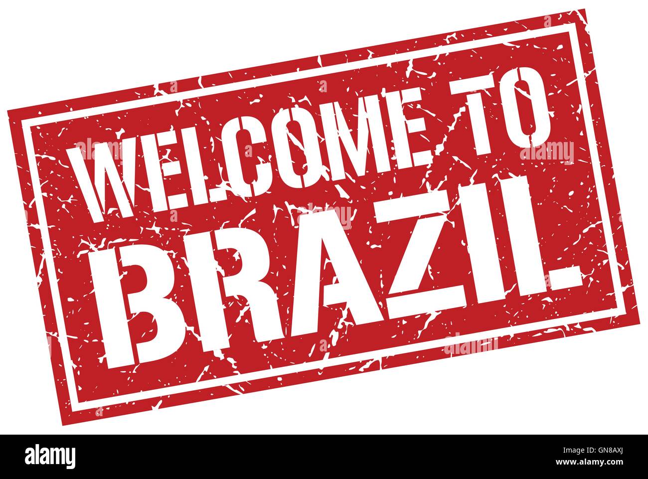 welcome to Brazil stamp Stock Vector Image & Art - Alamy