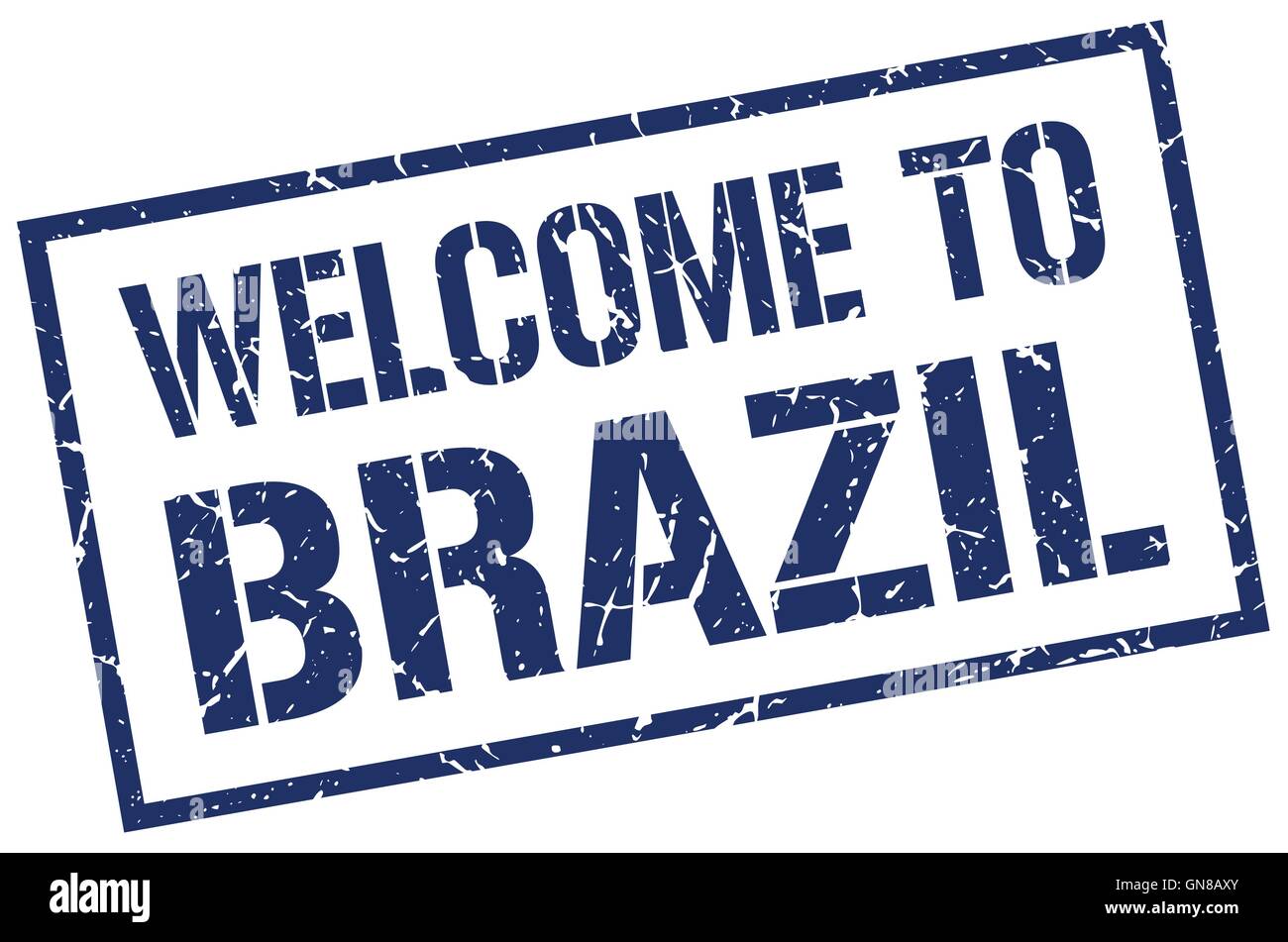 welcome to Brazil stamp Stock Vector Image & Art - Alamy