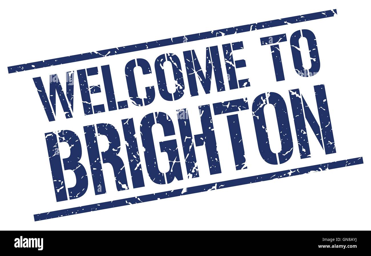 welcome to Brighton stamp Stock Vector Image & Art - Alamy