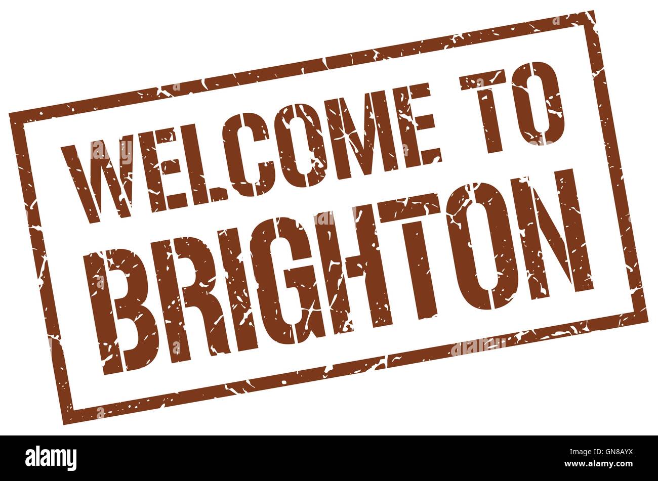 welcome to Brighton stamp Stock Vector Image & Art - Alamy