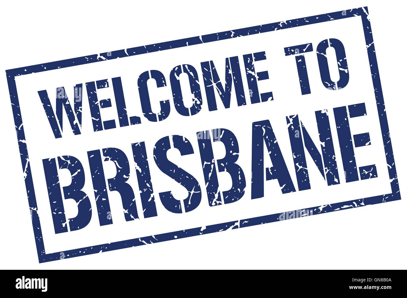 welcome to Brisbane stamp Stock Vector Image & Art - Alamy