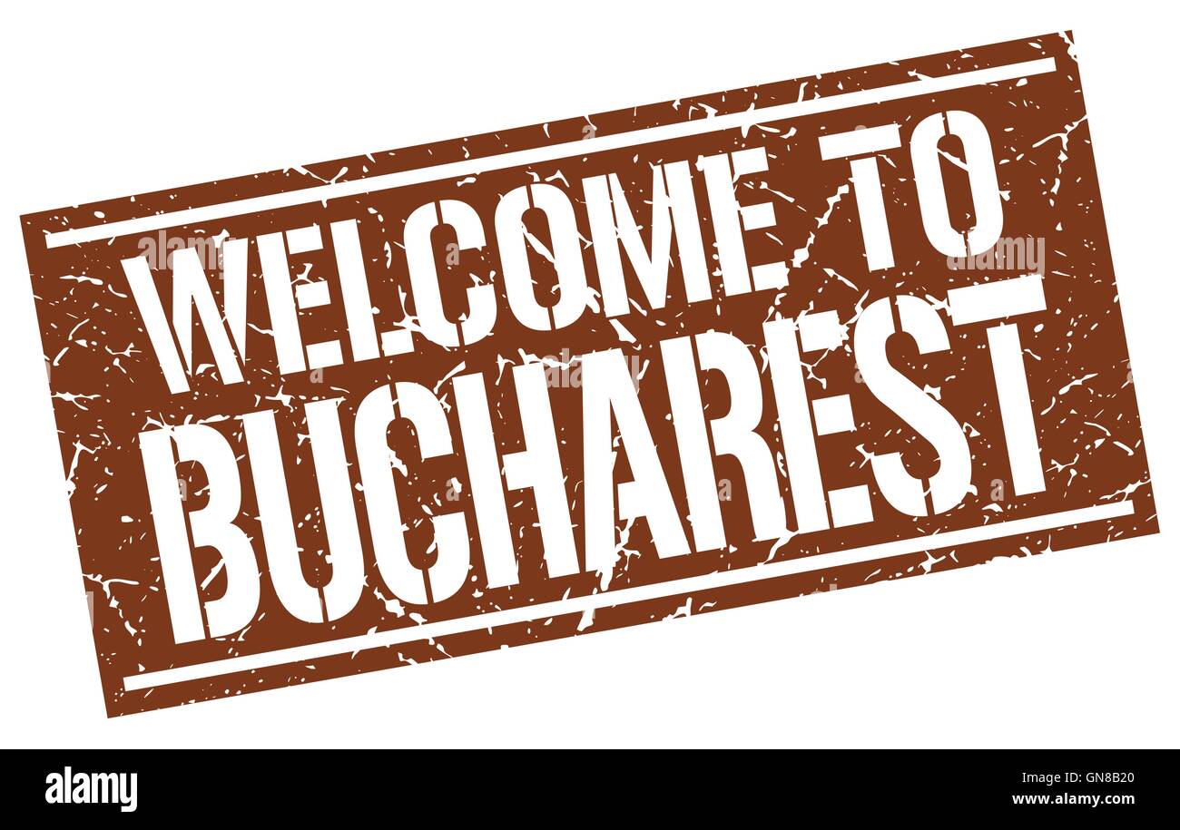 welcome to Bucharest stamp Stock Vector Image & Art - Alamy