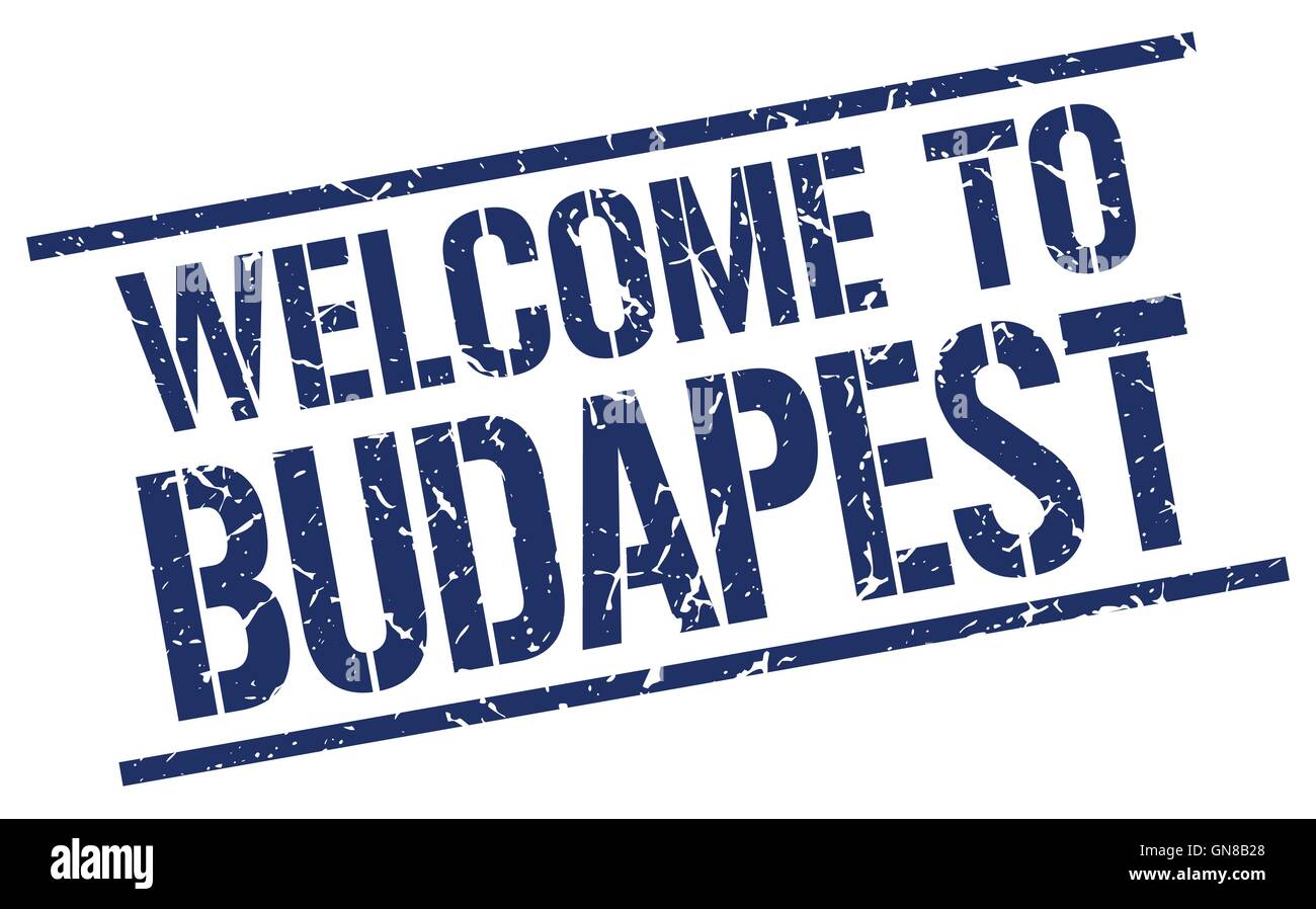 welcome to Budapest stamp Stock Vector Image & Art - Alamy