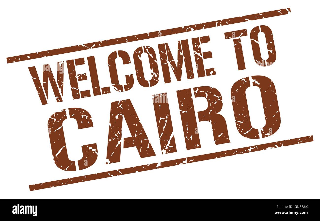welcome to Cairo stamp Stock Vector Image & Art - Alamy