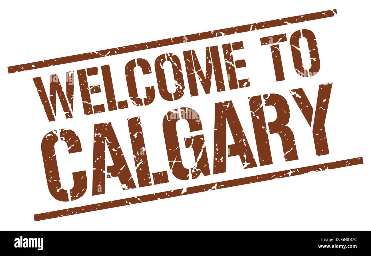 welcome to Calgary stamp Stock Vector Image & Art - Alamy