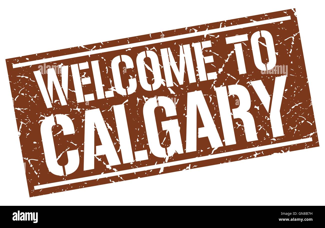 welcome to Calgary stamp Stock Vector Image & Art - Alamy