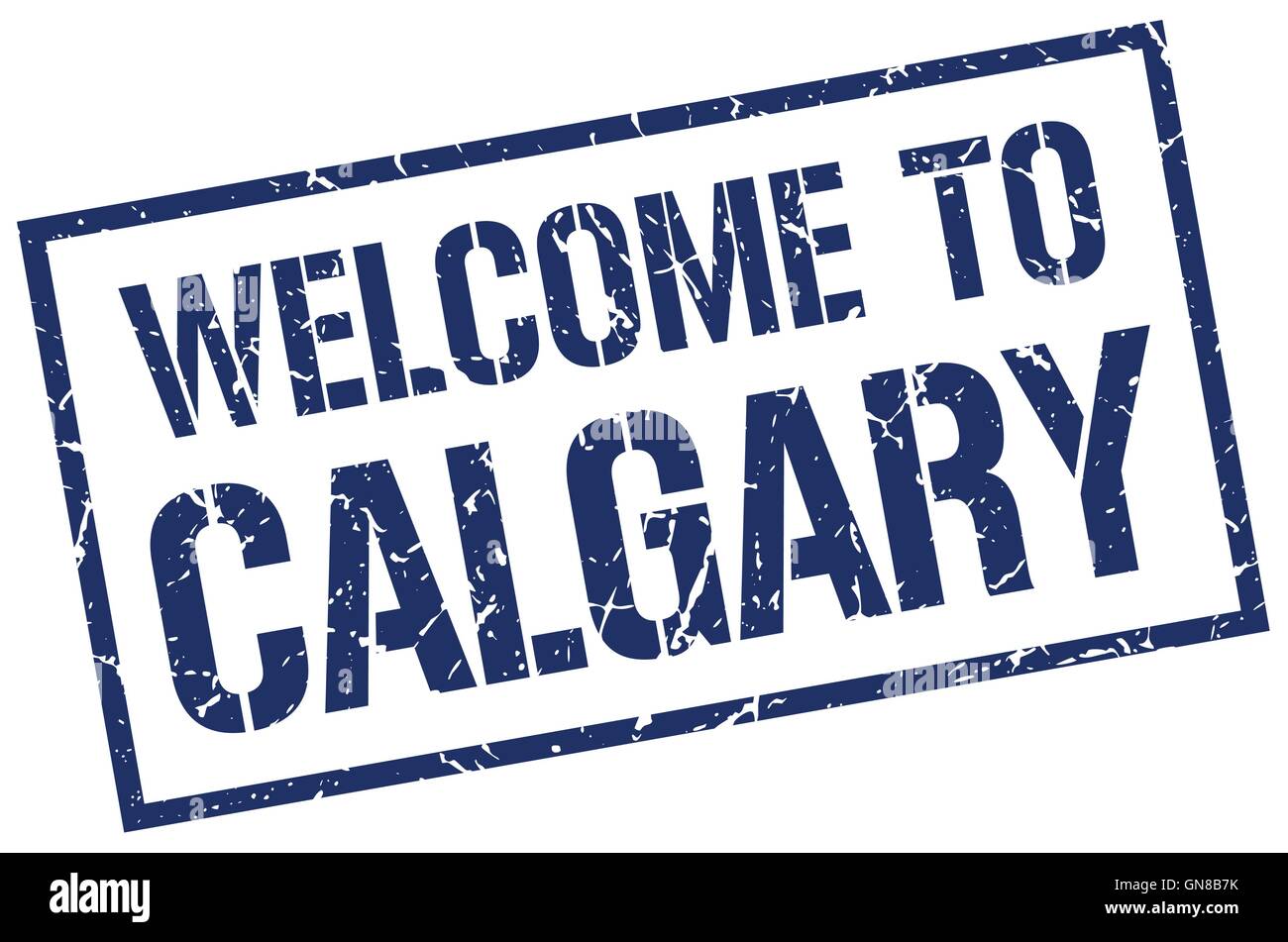 welcome to Calgary stamp Stock Vector Image & Art - Alamy