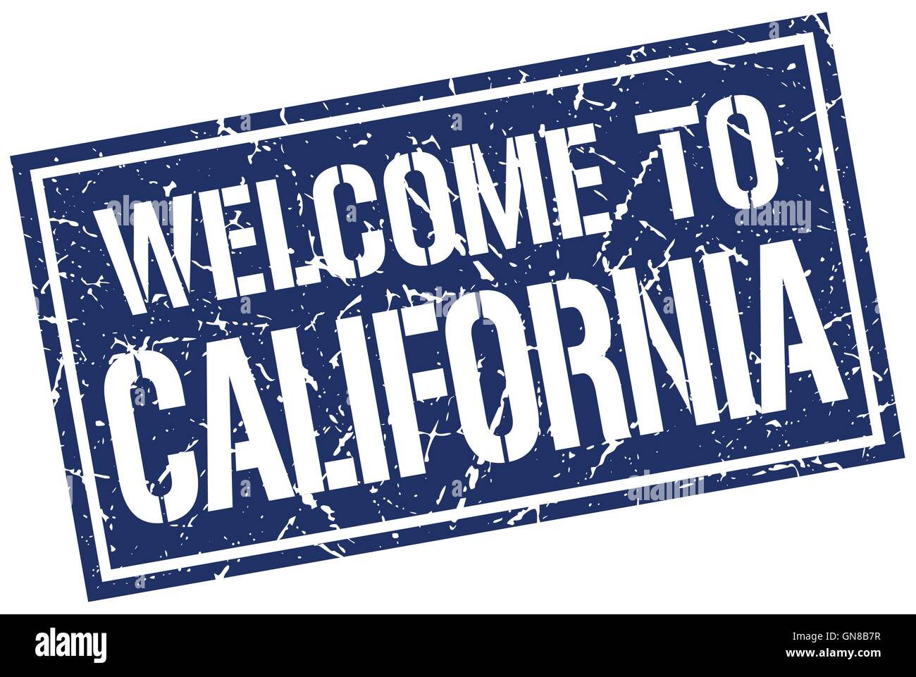 welcome to California stamp Stock Vector Image & Art - Alamy
