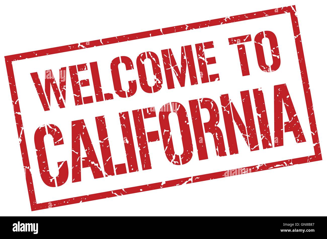 welcome to California stamp Stock Vector Image & Art - Alamy