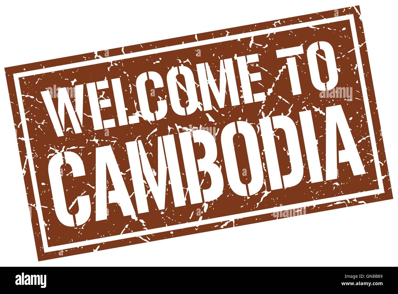 welcome to Cambodia stamp Stock Vector Image & Art - Alamy