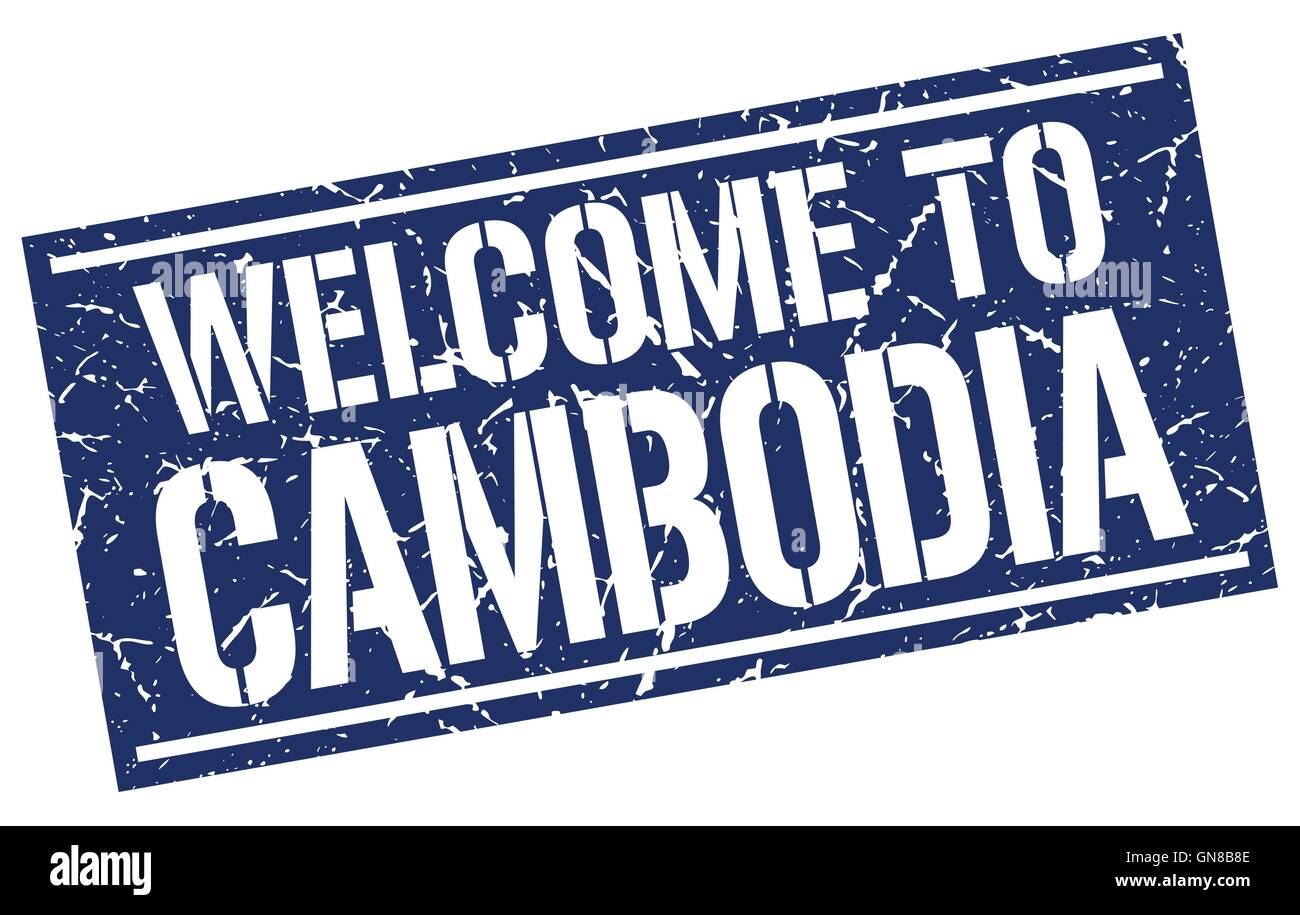 welcome to Cambodia stamp Stock Vector Image & Art - Alamy