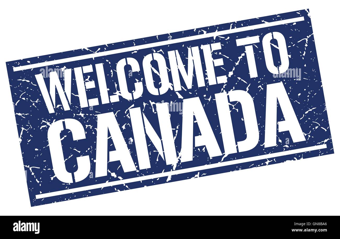 welcome to Canada stamp Stock Vector Image & Art - Alamy