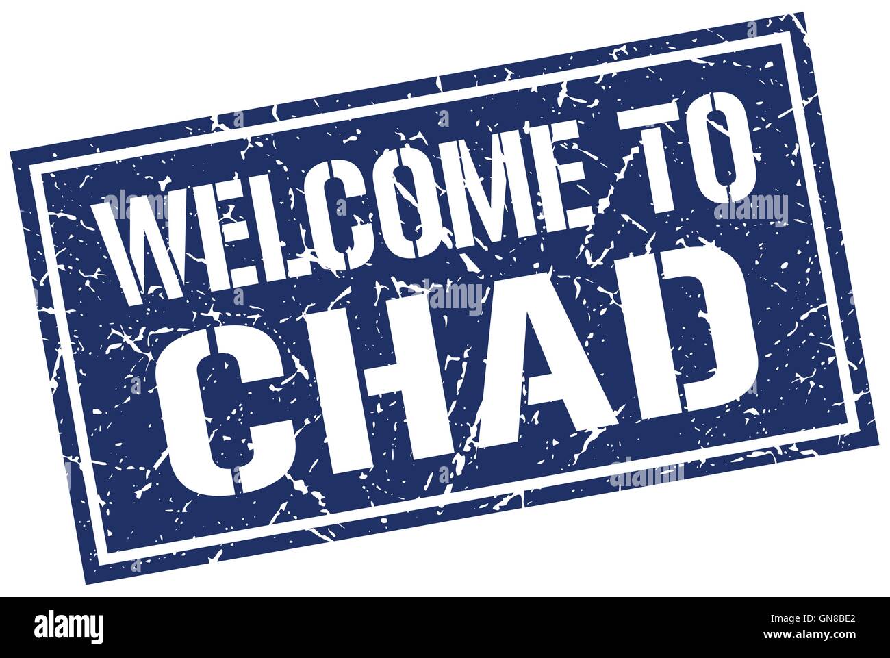 welcome to Chad stamp Stock Vector Image & Art - Alamy