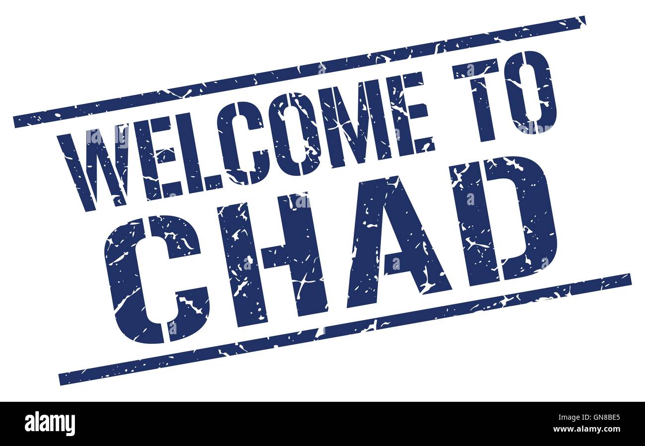welcome to Chad stamp Stock Vector Image & Art - Alamy