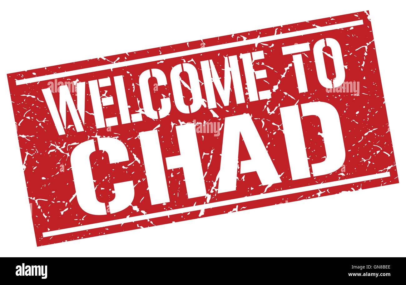 welcome to Chad stamp Stock Vector Image & Art - Alamy
