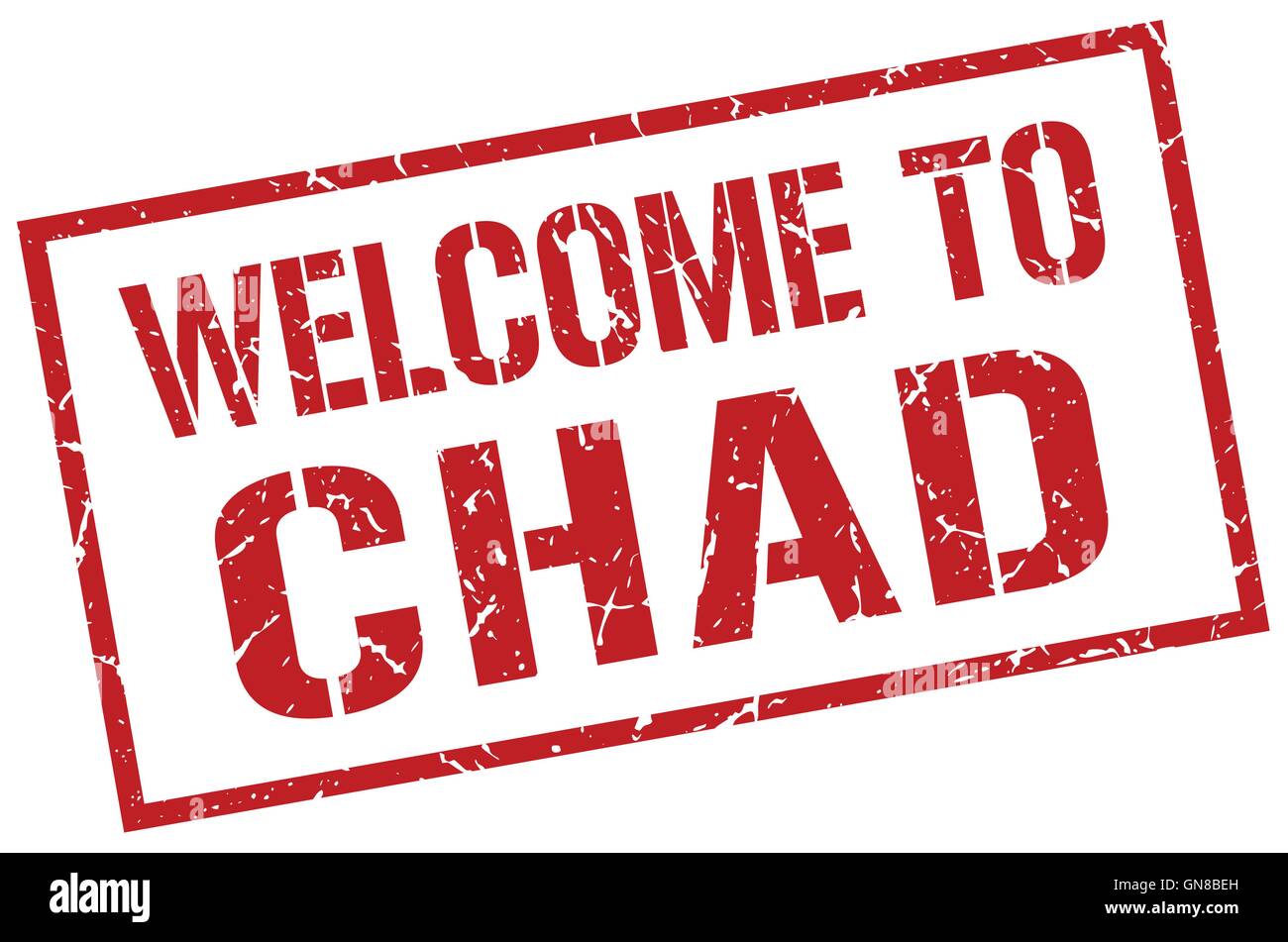 welcome to Chad stamp Stock Vector Image & Art - Alamy