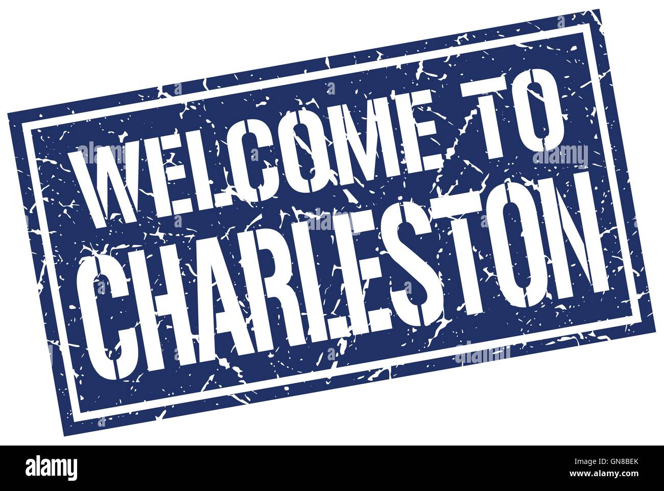 welcome to Charleston stamp Stock Vector Image & Art - Alamy