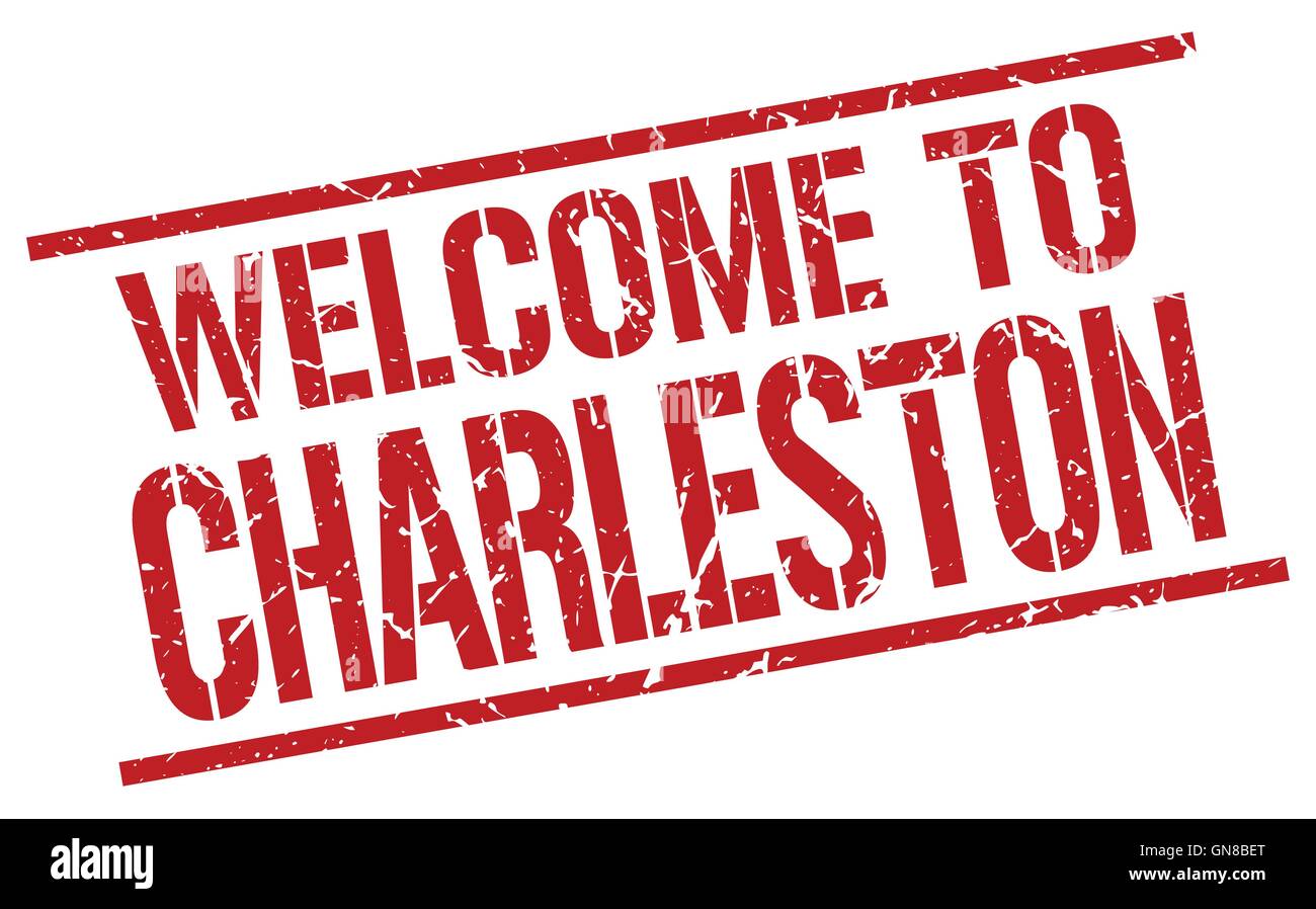 welcome to Charleston stamp Stock Vector Image & Art - Alamy