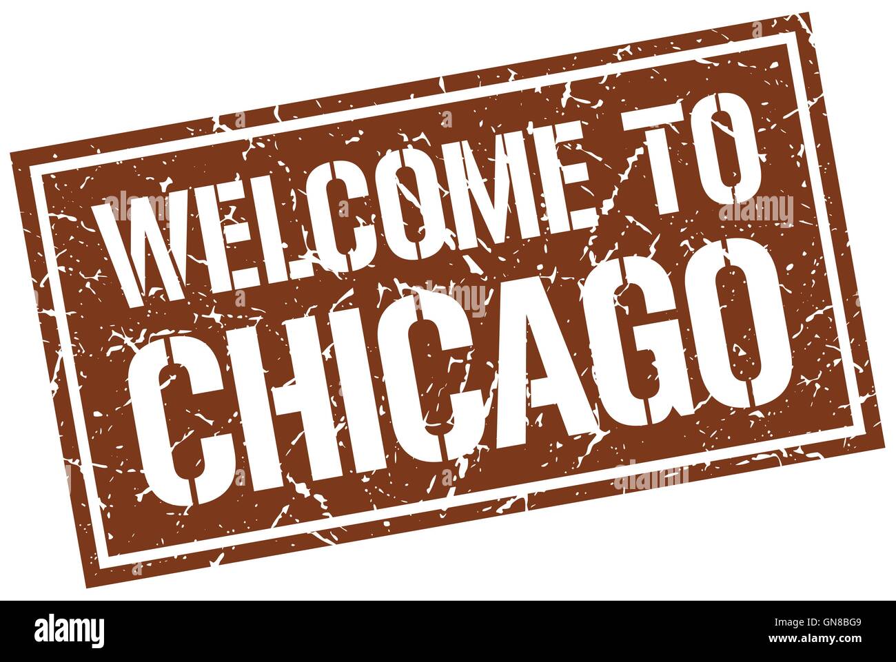 welcome to Chicago stamp Stock Vector Image & Art - Alamy