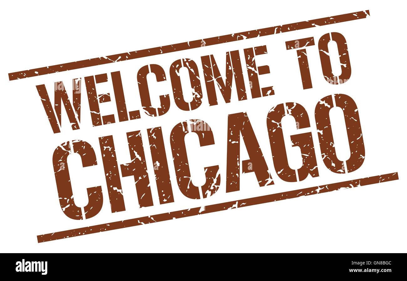 Welcome to chicago Stock Vector Images - Alamy