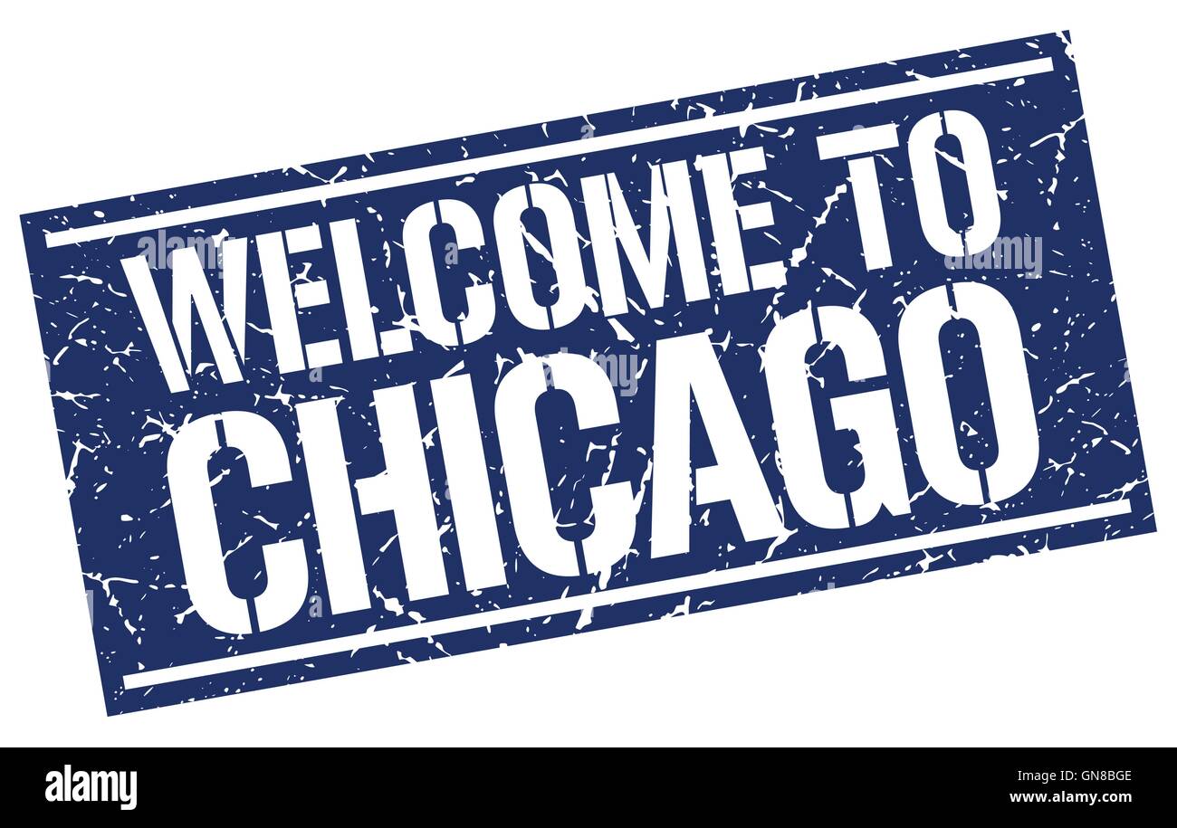 welcome to Chicago stamp Stock Vector Image & Art - Alamy